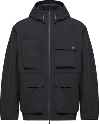 Moncler Moncler Arcturus Hooded Windbreaker, Men, Black, Size: 2