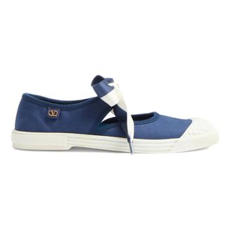 Valentino Garavani Bay By Bay Canvas Ballerina - - Shoes - Damen - Blau - 37 EU