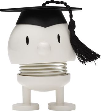 Hoptimist IQ Bumble Bestandene Pr&uuml;fung Geschenk, Graduation Deko zum Abi, Gl&uuml;cksbringer Pr&uuml;fung oder S&uuml;&szlig;es Abitur Geschenk, 6,3 x 6 x 7,4 cm, Small, Wei&szlig;