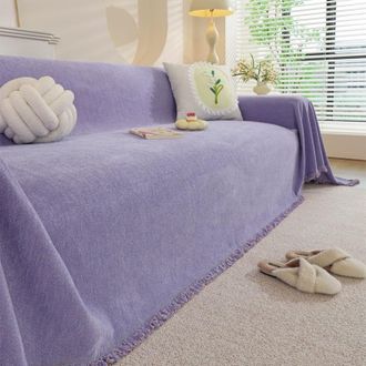 Generic Eleganz Sofa &Uuml;berwurfdecke Couch &Uuml;berw&uuml;rf Sofa&uuml;berwurf Decke Couchdecke &Uuml;berwurf mit Quasten 1/2/3/4/5 Sitzer L Form Ecksofa Sofadecke Sessel Decke So