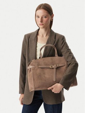 Coccinelle Handtasche TLB Coccinellesabine Suede Bi E1 TLB 18 01 01 Dunkelbeige