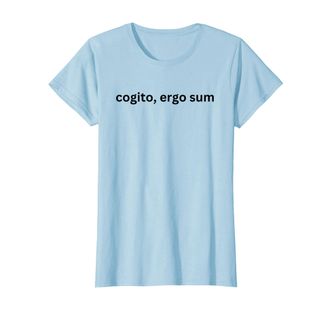 Alberta Ferretti cogito, ergo sum Latein f&uuml;r ich denke, deshalb bin ich T-Shirt