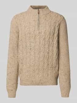 Fynch-Hatton Strickpullover mit gerippten Abschl&uuml;ssen