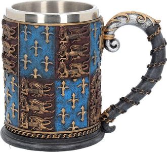 Nemesis Now Mittelalter Bierkrug 14 cm blau