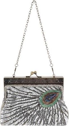 Supvox Sac &agrave; Main Paon &agrave; Paillettes Pochette Perl&eacute;e Style Vintage Ann&eacute;es pour Soir&eacute;e Mariage Bal
