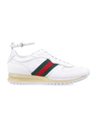 Gucci Low-Top Sneaker - Re-Motion White Gg Nylon WomenS Trainer - Gr. 37,5 (EU) - in Wei&szlig; - f&uuml;r Damen