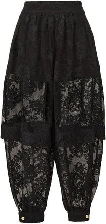 Zimmermann Femme, Pantalons, Noir, Taille: 38 FR Luna Lace Harem Pant