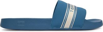 Tommy Hilfiger Pantoletten Tommy Hilfiger Logo Tape Webbing FW0FW09359 Blau
