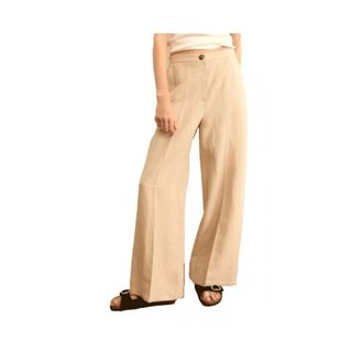 Marella Femme, Pantalons, Beige, Taille: 48 FR Wide Pantalons