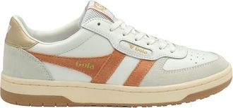 Gola Mixte Hawk Baskets, White/Terracotta/Gold, 38 EU
