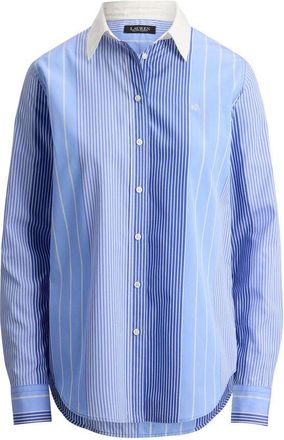 Lauren Ralph Lauren Damen Hemdbluse aus Baumwolle