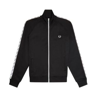 Fred Perry Herren Sweatshirt mit Rei&szlig;verschluss - - Sweatshirts & Hoodies - Herren - Schwarzk - 2XL