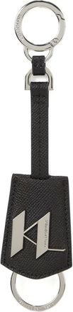 Karl Lagerfeld Schlüsselanhänger mit Logo-Schild - Schwarz