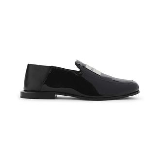 Givenchy Label Loafers aus Lackleder - - Shoes - Damen - Schwarzk - 37 EU