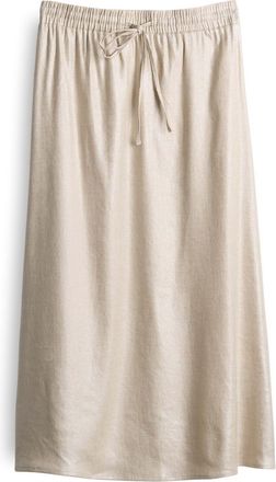 someday Damen Midirock | Midirock OFLOW Shine mit dezent glänzender Beschichtung Natural Glaze, 34