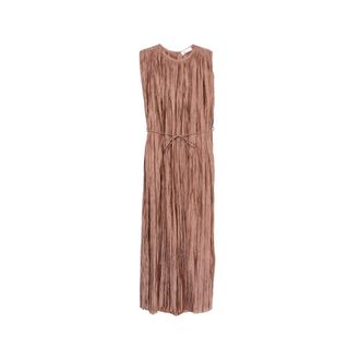 Roberto Collina Femme, Robes, Rose, Taille: 40 FR Pleated Dress