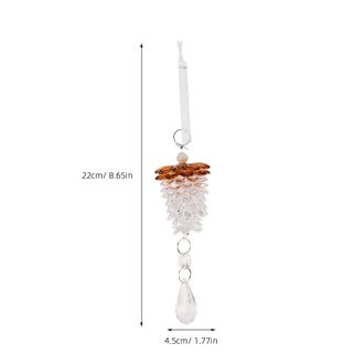 Artibetter 3st&uuml;cke Tannenzapfen-anh&auml;nger aus Klarem Acryl Rustikale H&auml;ngedekoration f&uuml;r Weihnachtsbaum Aufh&auml;ngschnur Kleine Tannenzapfen-Ornamente f&uuml;r Weihnachts