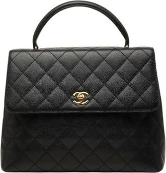 Chanel Sac &agrave; main vintage doccasion - Femme - Pre-owned - Noir - Taille: ONE Size