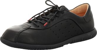 Think Herren Hauki Chromfrei Gegerbte Nachhaltige Schnürhalbschuhe, 0000 Schwarz, 46 EU