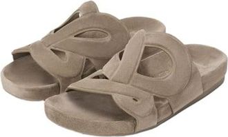 Loewe Paulas Ibiza - Mules Ease Monogram en cuir velours