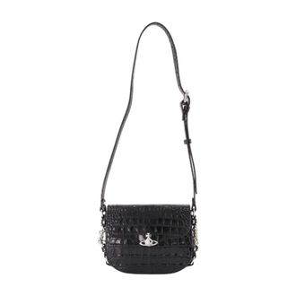 Vivienne Westwood Hunter Flap Crossbody - Femme - Sacs - Noir - Taille: ONE Size
