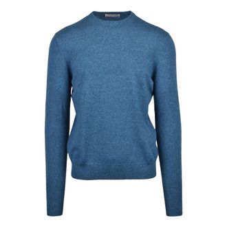 Ballantyne Kaschmir Rundhals Pullover Sweater - - Knitwear - Herren - Blau - XL
