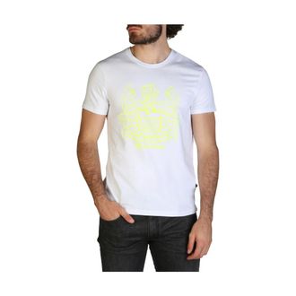 Aquascutum Homme, Tops, Blanc, Taille: S T-shirt qmt019m0
