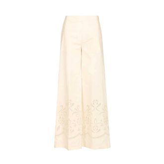 Forte_Forte Damen, Hosen, Wei&szlig;, MGr&ouml;&szlig;e