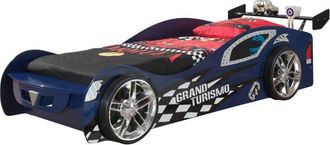 Les Tendances Les Tendances - Lit 90x200 Grand Turismo Sommier inclus Vipack Car beds - Bleu