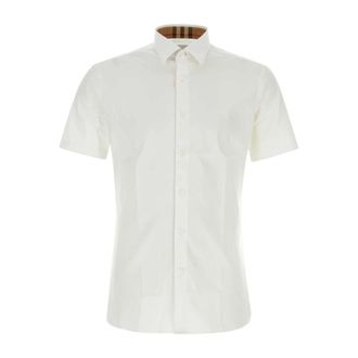 Burberry Baumwoll-Popeline-Hemd - - Shirts - Herren - Wei&szlig; - S