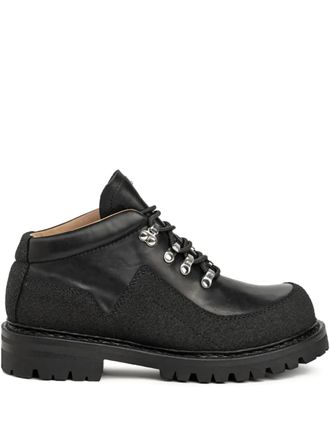 Our Legacy bottines en cuir à lacets - Noir