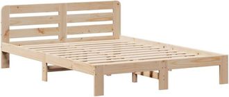 vidaXL Cadre de lit sans matelas 160x200 cm bois massif de pin vidaXL