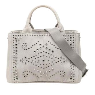 Prada Pre-owned Sac seau clout&eacute; en denim - Femme - Pre-owned - Gris - Taille: ONE Size