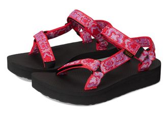 Teva Damen Sandalen MIDFORM UNIVERSAL 1090969-NKP neon floral pink purple, Gr&ouml;&szlig;e:38 EU