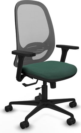 Piqueras y Crespo Cilanco Computerstuhl mit 3D-Armen, h&ouml;henverstellbare Lendenwirbelst&uuml;tze, ausgestattet mit Syncro/Traslack und Schneideschaum, Grau/Flaschengr&uuml;n