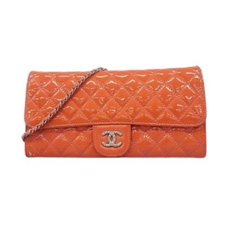 Chanel Sac bandouli&egrave;re vintage doccasion - Femme - Pre-owned - Orange - Taille: ONE Size
