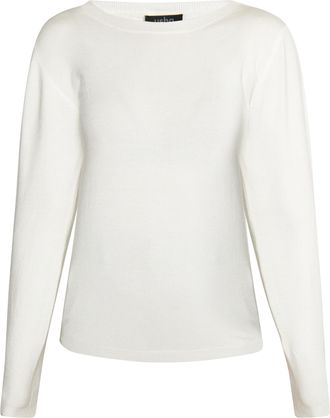 Usha Strickpullover Damen Wollwei&szlig;