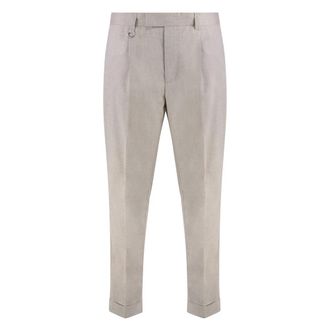 Paolo Pecora Slim Fit Chino Hose mit Aufrollbaren B&uuml;ndchen - - Trousers - Herren - Beige - XL