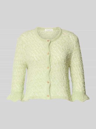 Christian Berg Strickjacke aus Lanawolle-Mix mit 3/4-Arm
