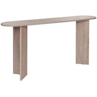 Hanah Home Console en bois Sira - 150 x 35 x 75 cm - Travertin