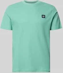 Lerros T-Shirt mit Label-Patch und Rundhalsausschnitt