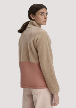 Hessnatur Fleecejacke aus Bio-Merinowolle mit Bio-Baumwolle (1-St)