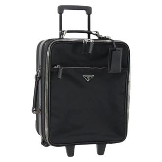 Prada Sac de voyage en cuir Pre-owned - Femme - Pre-owned - Noir - Taille: ONE Size