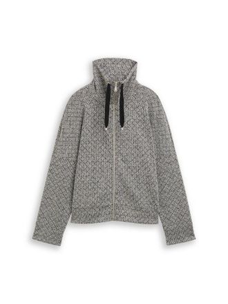 Tom Tailor Sweatjacke Strick & Sweatshirts Loose Fit Sweatjacke mit Stehkragen