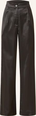 Darling Harbour Darling Harbour Marlenehose Aus Satin schwarz