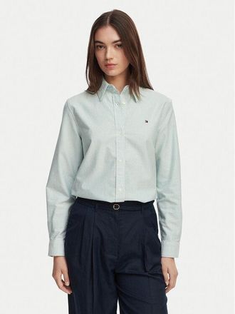 Tommy Hilfiger Hemd WW0WW46111 Hellgr&uuml;n Relaxed Fit