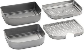 Weber Lumin Vielseitigkeits-Set Medium - erweitert die Funktionen des Lumin Grills zum Dämpfen, Warmhalten und Grillen - Schwarz (6614)