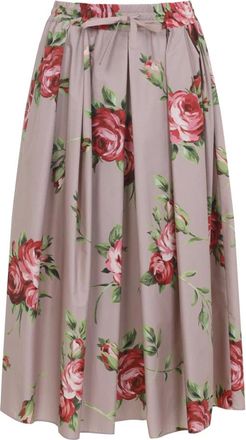 Dolce & Gabbana Femme, Jupes, Multicolore, Taille: 40 FR Jupe Midi en Coton