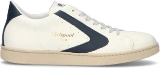 Valsport Homme, Chaussures, Blanc, Taille: 43 EU Baskets Blancs en Cuir Semelle en Caoutchouc Fermeture &agrave; Lacets