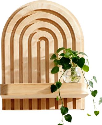 Generico Wandregal zur Pr&auml;sentation | Multifunktionaler Organizer | schwebendes f&uuml;r Raumdekoration | f&uuml;r Wohnzimmer, Schlafzimmer, K&uuml;che, Entspannung, Meditati